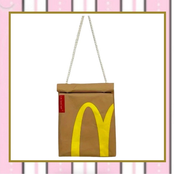 Bags | Mcdonalds Paper Bag Aesthetic Shoulder Bag New | Poshmark